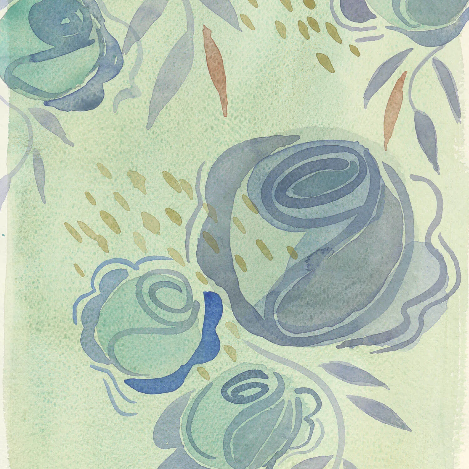 Gudrun Sjödén | Watercolors and Patterns | A Cascade of Patterns