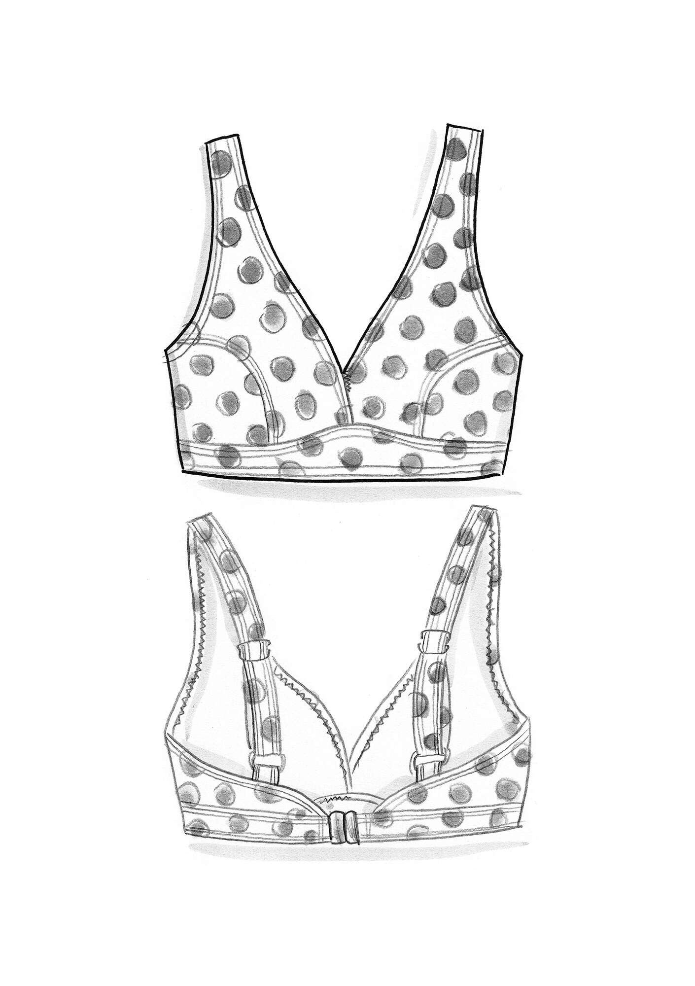 Haut de maillot de bain Sunshine en polyamide recyclé/élasthanne
