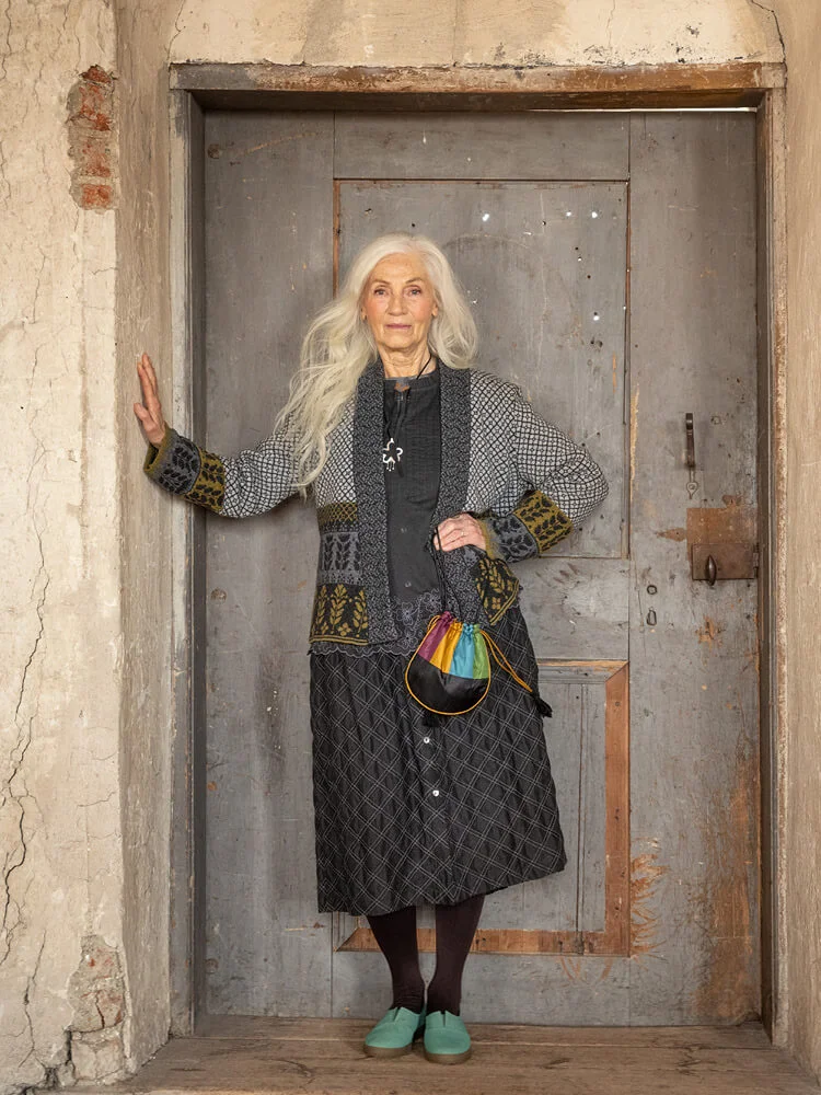 Wool & eco cotton patterned clothes Autumn collection 2024