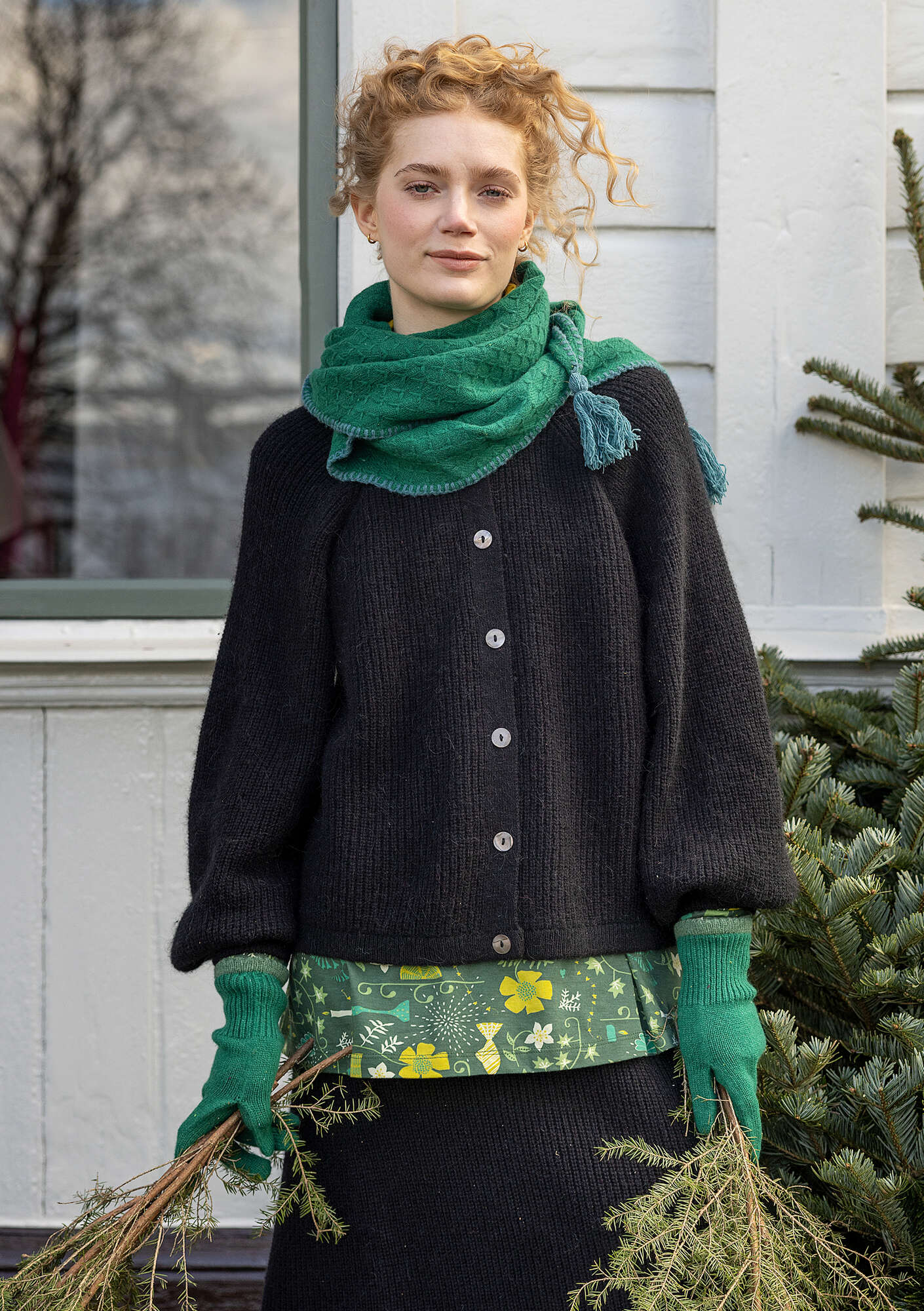 Gilet Vinternatt en alpaga mélangé