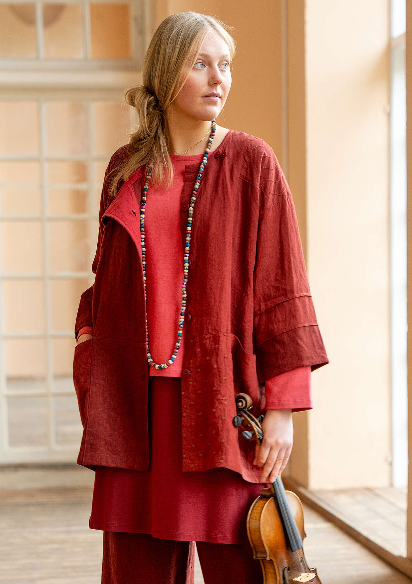 Jacke Andante aus Leinen