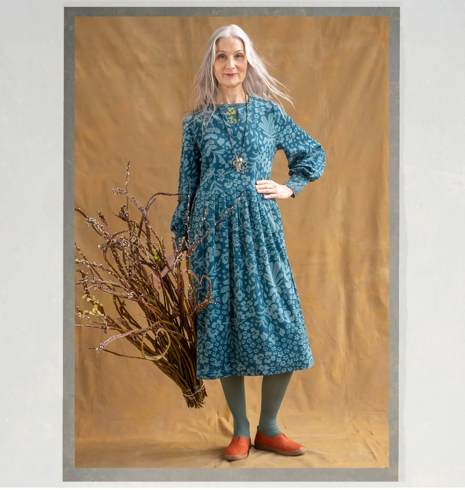 Wool & eco cotton patterned clothes Autumn collection 2024