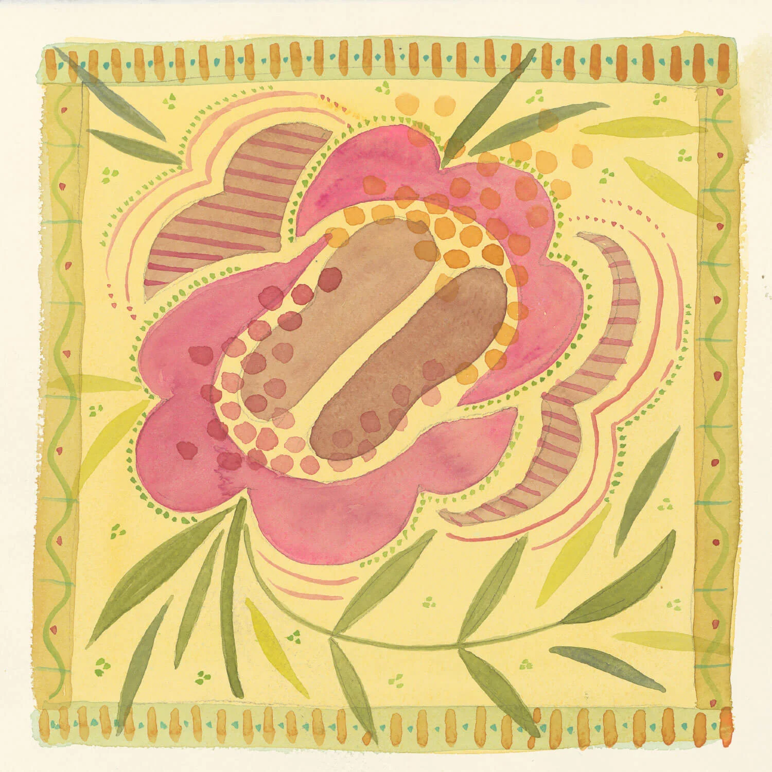 Gudrun Sjödén | Watercolors and Patterns | A Cascade of Patterns