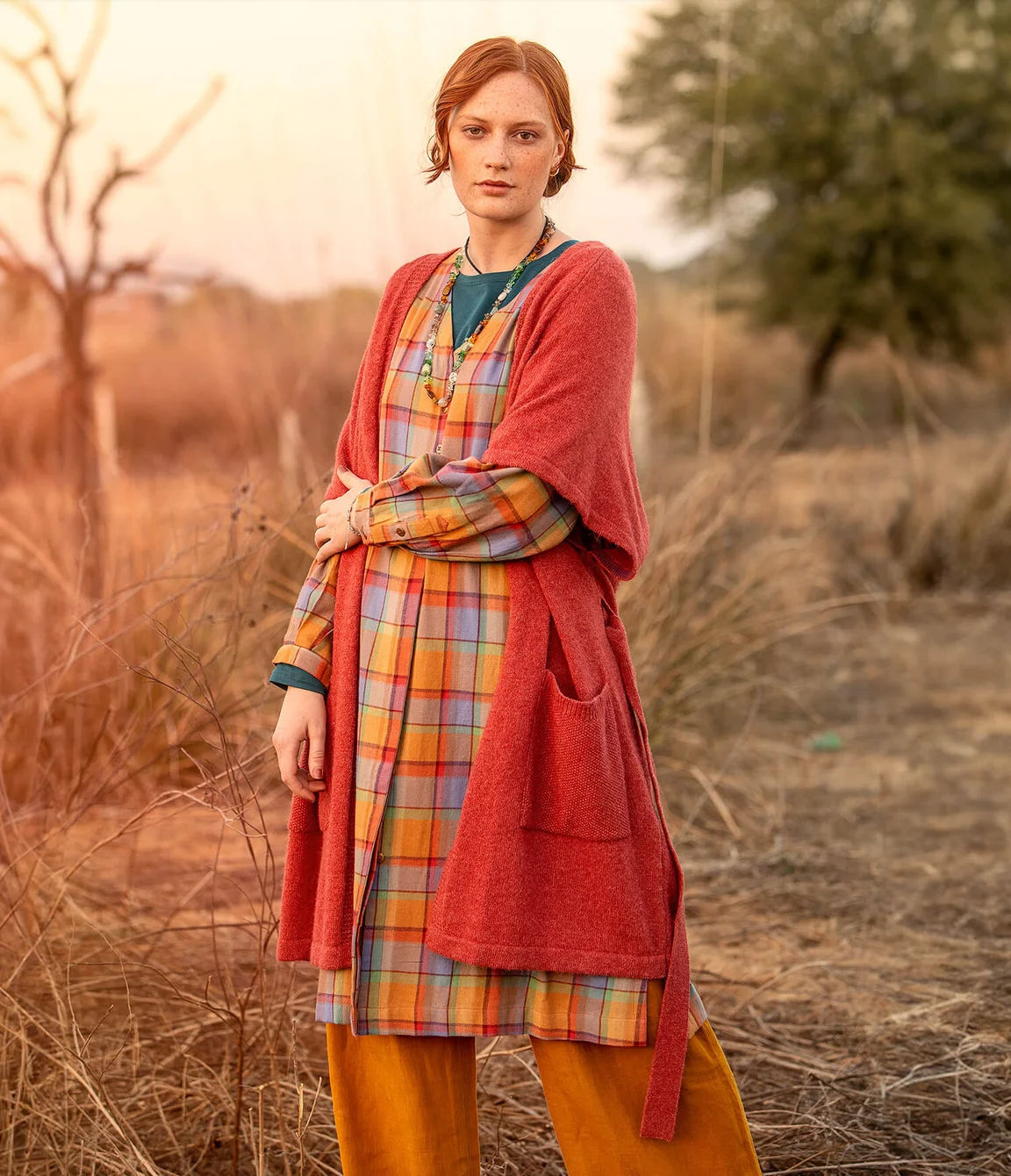 Boho organic cotton clothes Autumn collection 2024