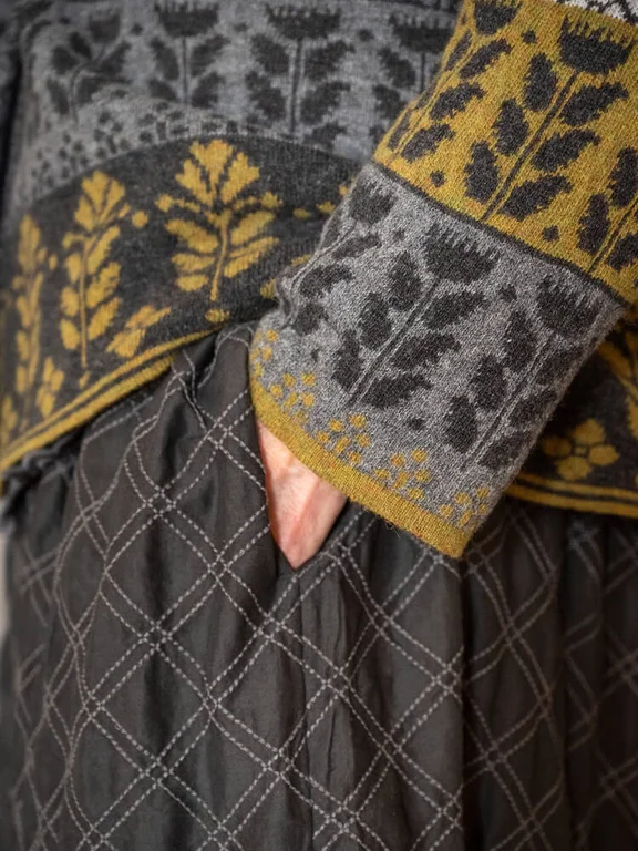 Wool & eco cotton patterned clothes Autumn collection 2024