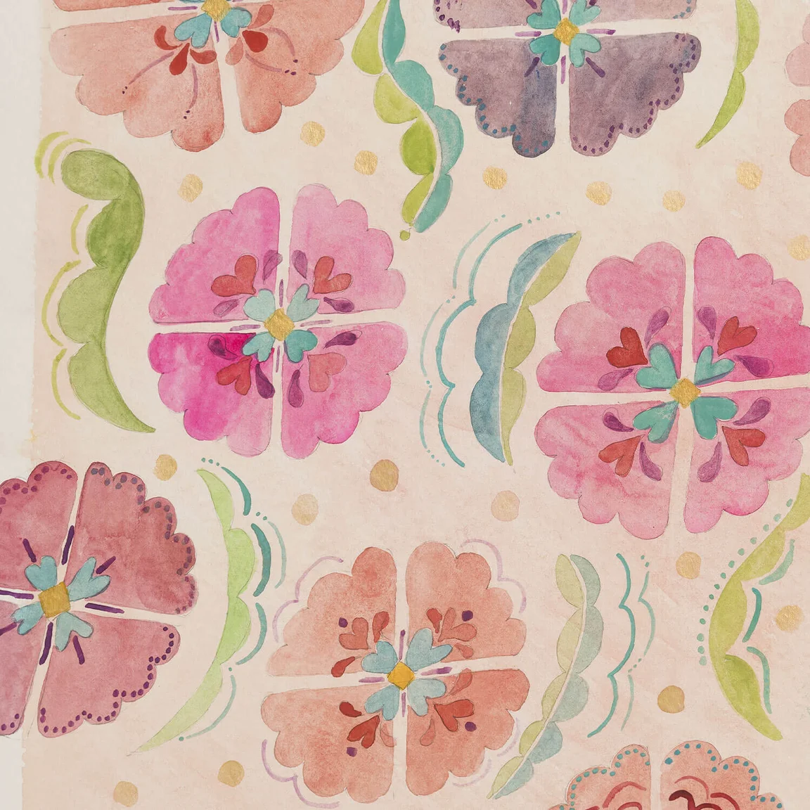 Gudrun Sjödén | Watercolors and Patterns | A Cascade of Patterns