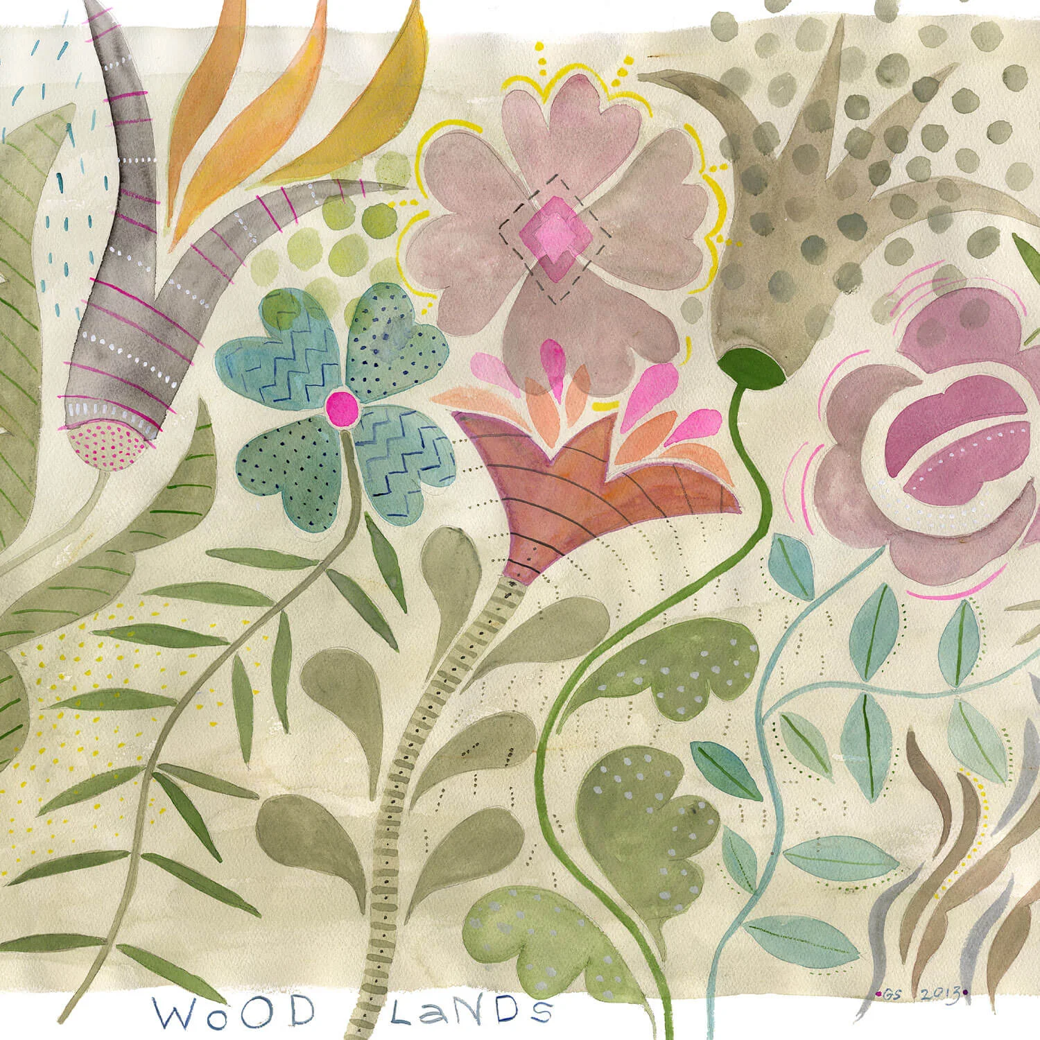 Gudrun Sjödén | Watercolors and Patterns | A Cascade of Patterns