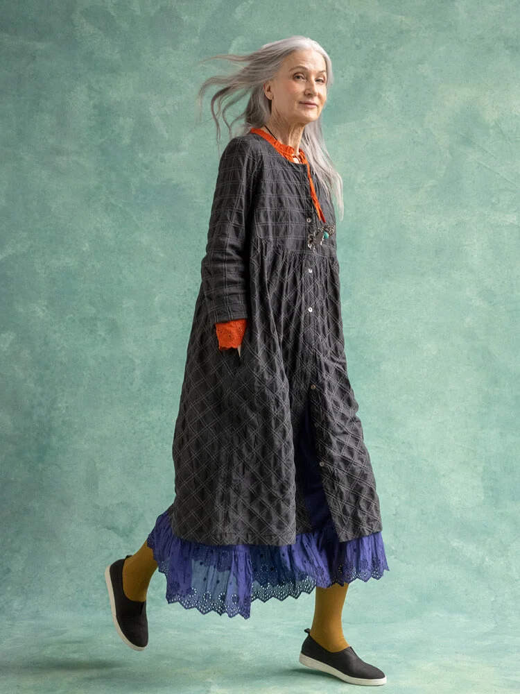 Wool & eco cotton patterned clothes Autumn collection 2024