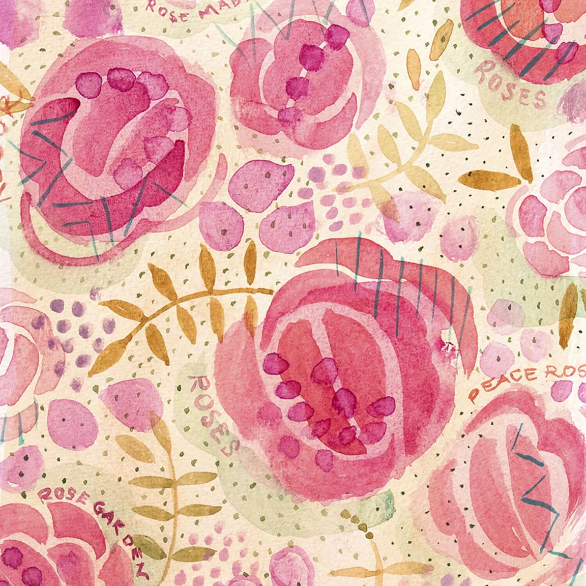 Gudrun Sjödén | Watercolors and Patterns | A Cascade of Patterns