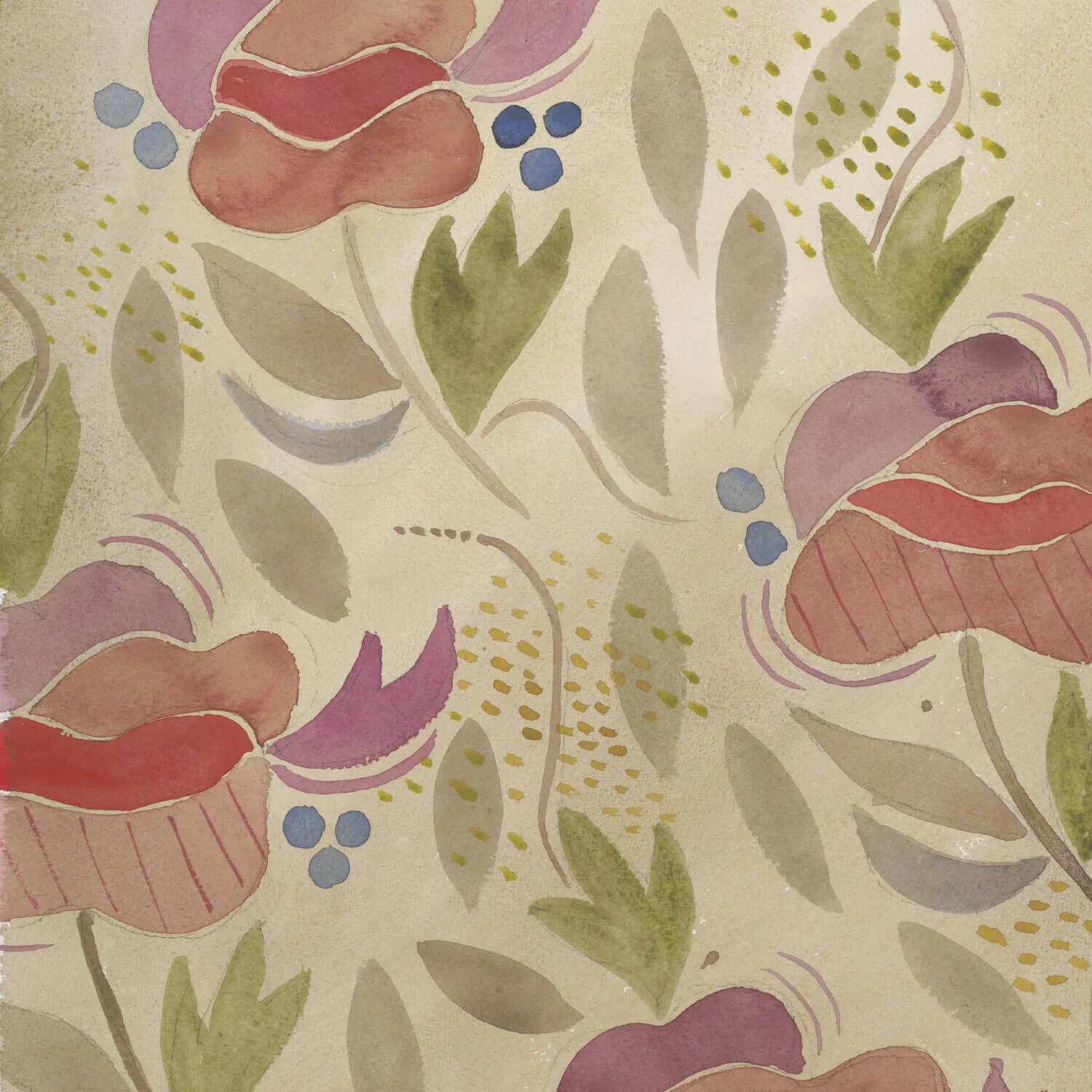 Gudrun Sjödén | Watercolors and Patterns | A Cascade of Patterns