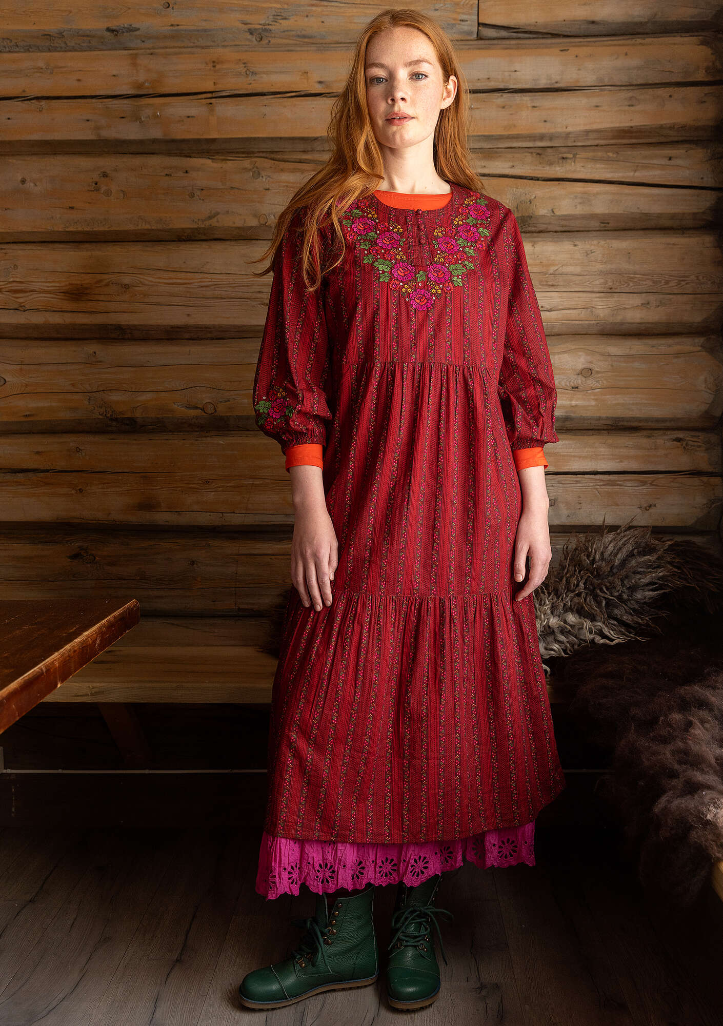 Glimra woven organic cotton dress