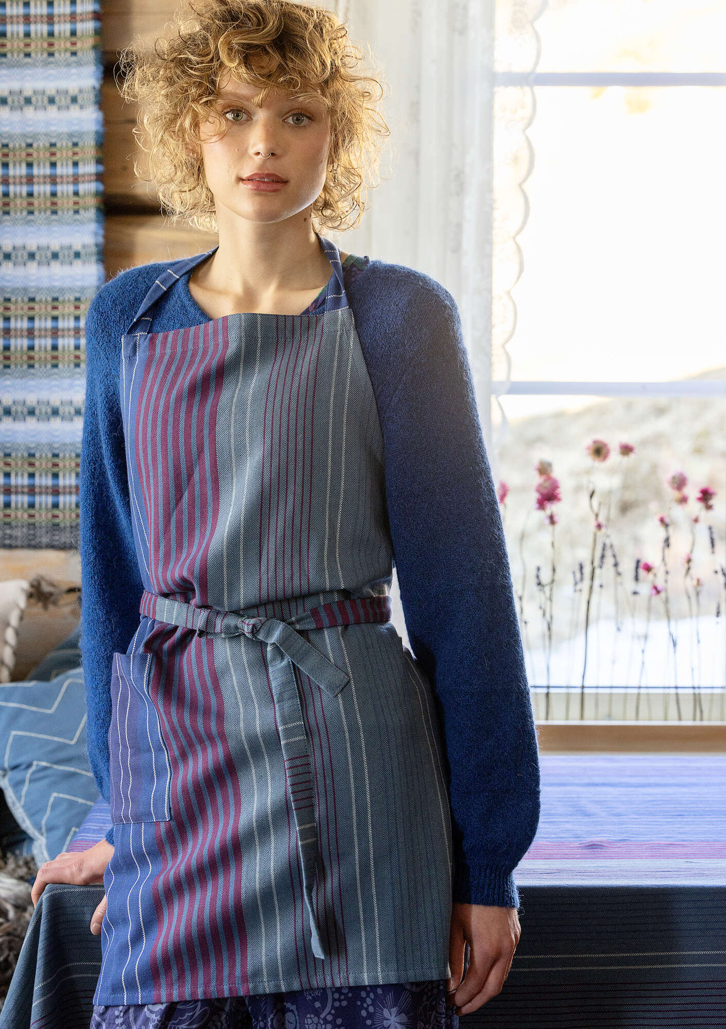 Alaska Sky organic cotton apron