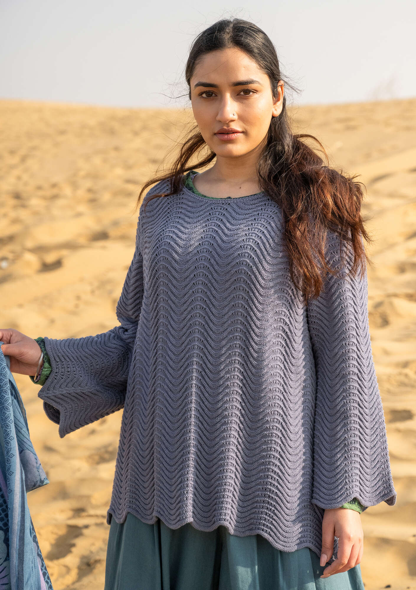 Pullover Rose aus Recycling-Baumwolle