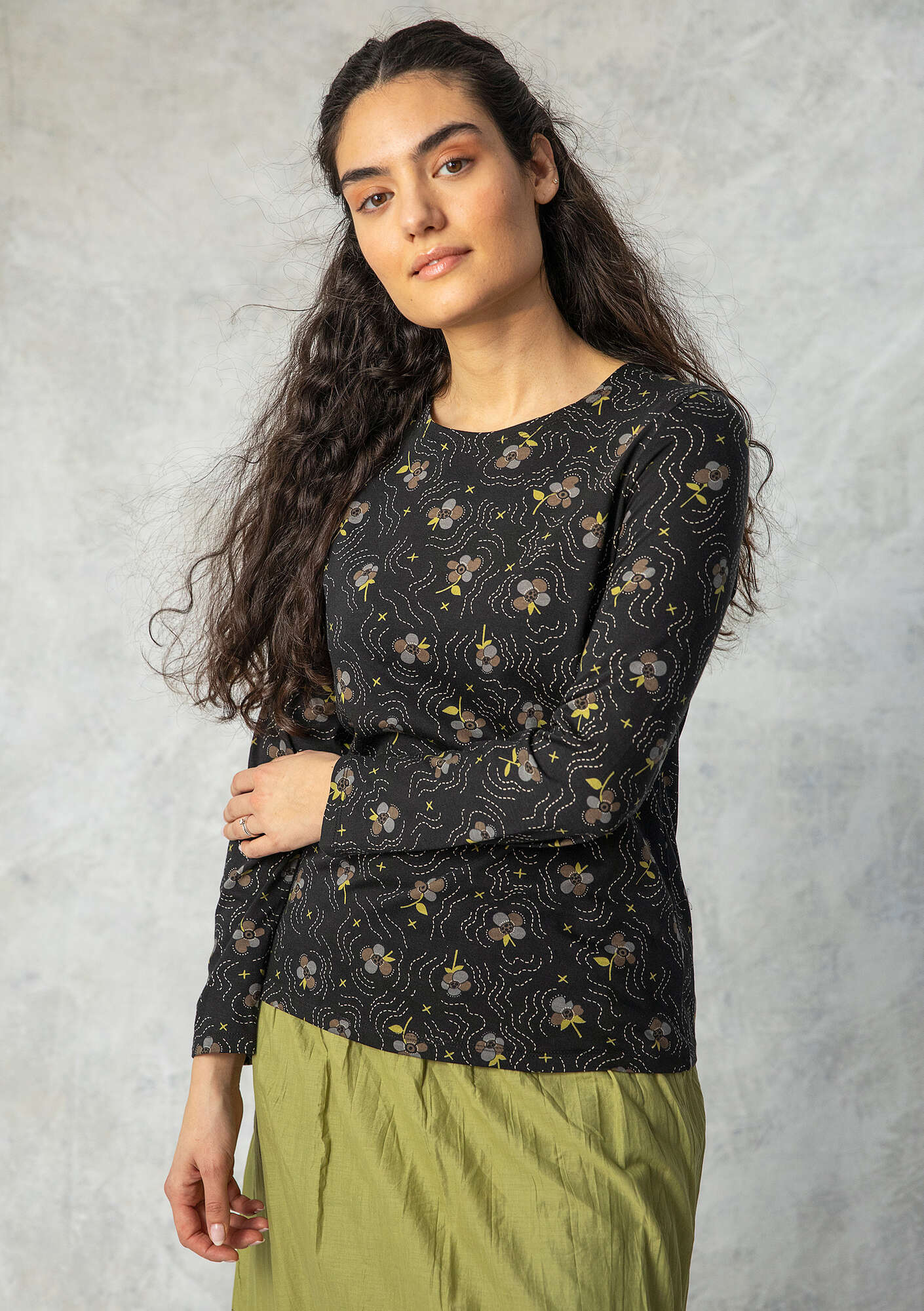 Top Amandine i økologisk bomuld/modal