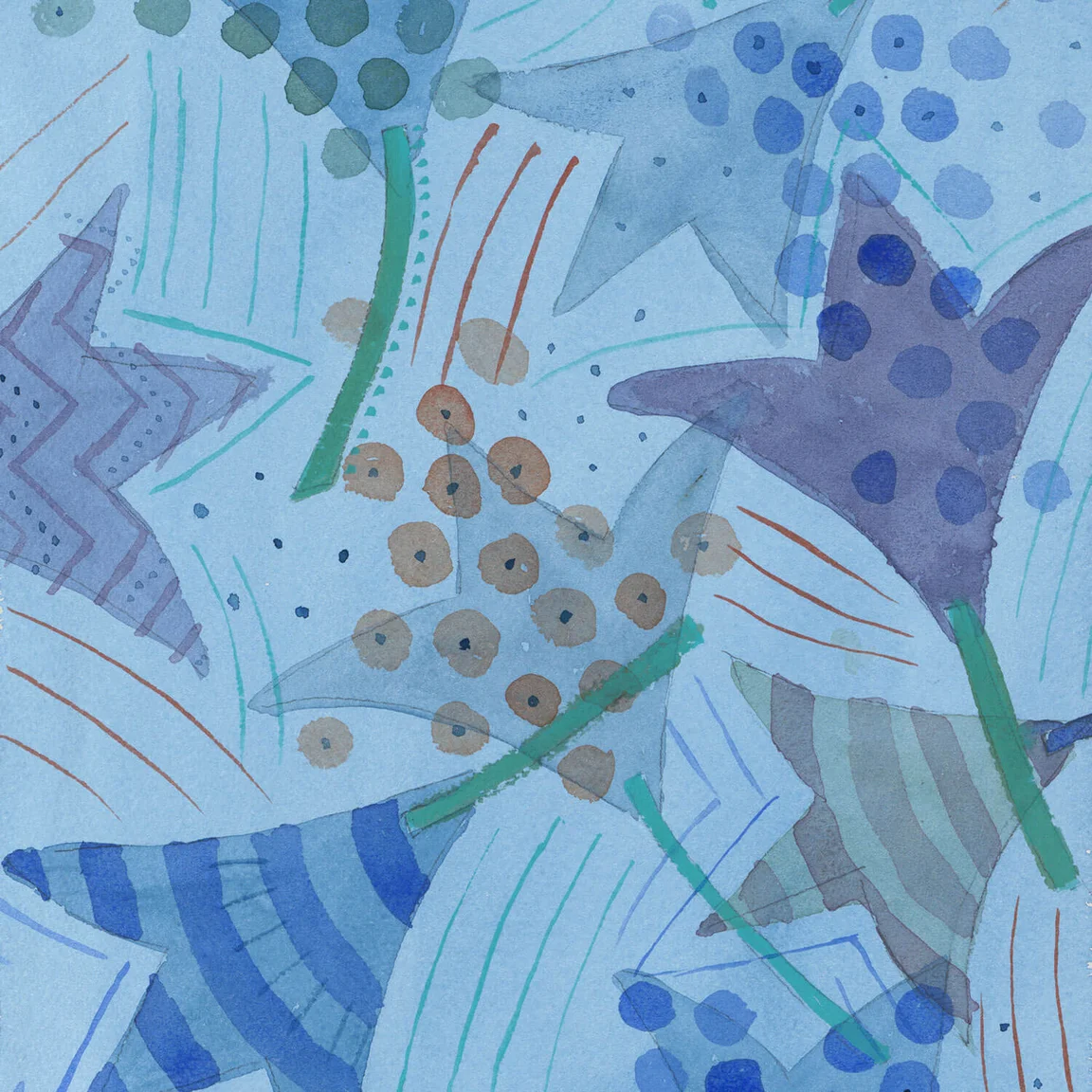 Gudrun Sjödén | Watercolors and Patterns | A Cascade of Patterns