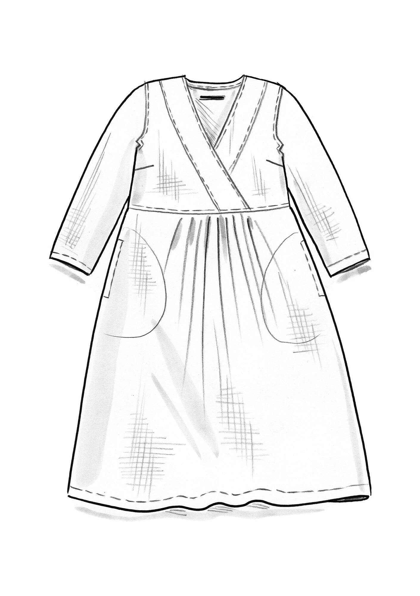 Robe Bodil en lin tissé