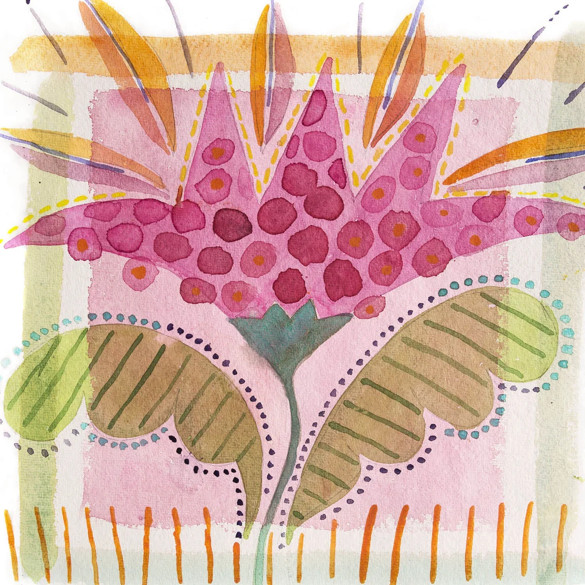 Gudrun Sjödén | Watercolors and Patterns | A Cascade of Patterns