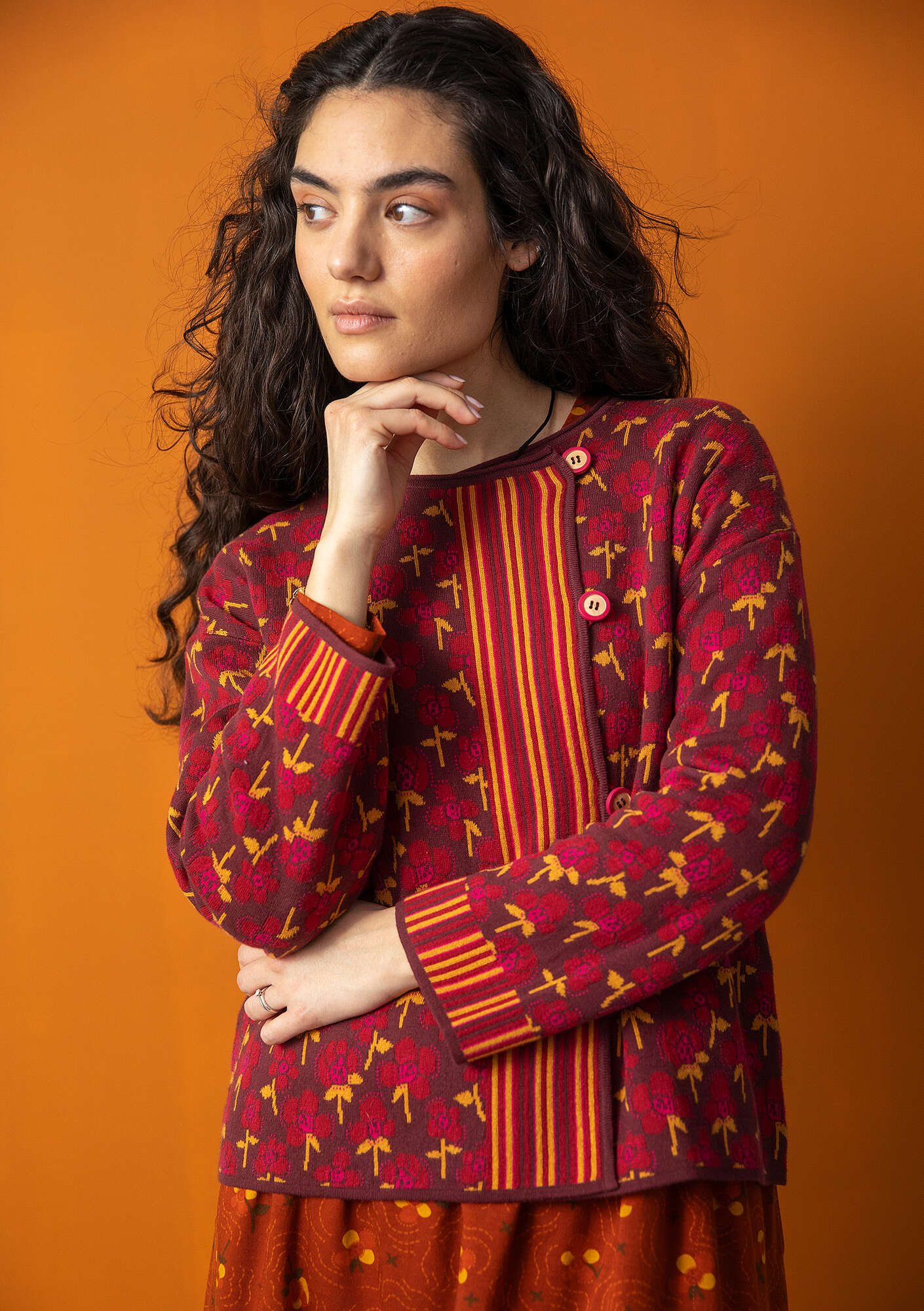 Andes cardigan in organic/recycled cotton