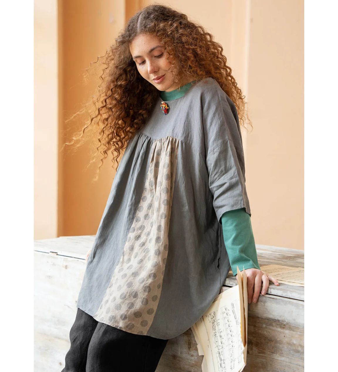 Plain and patterned linen styles Collection Winter 2024