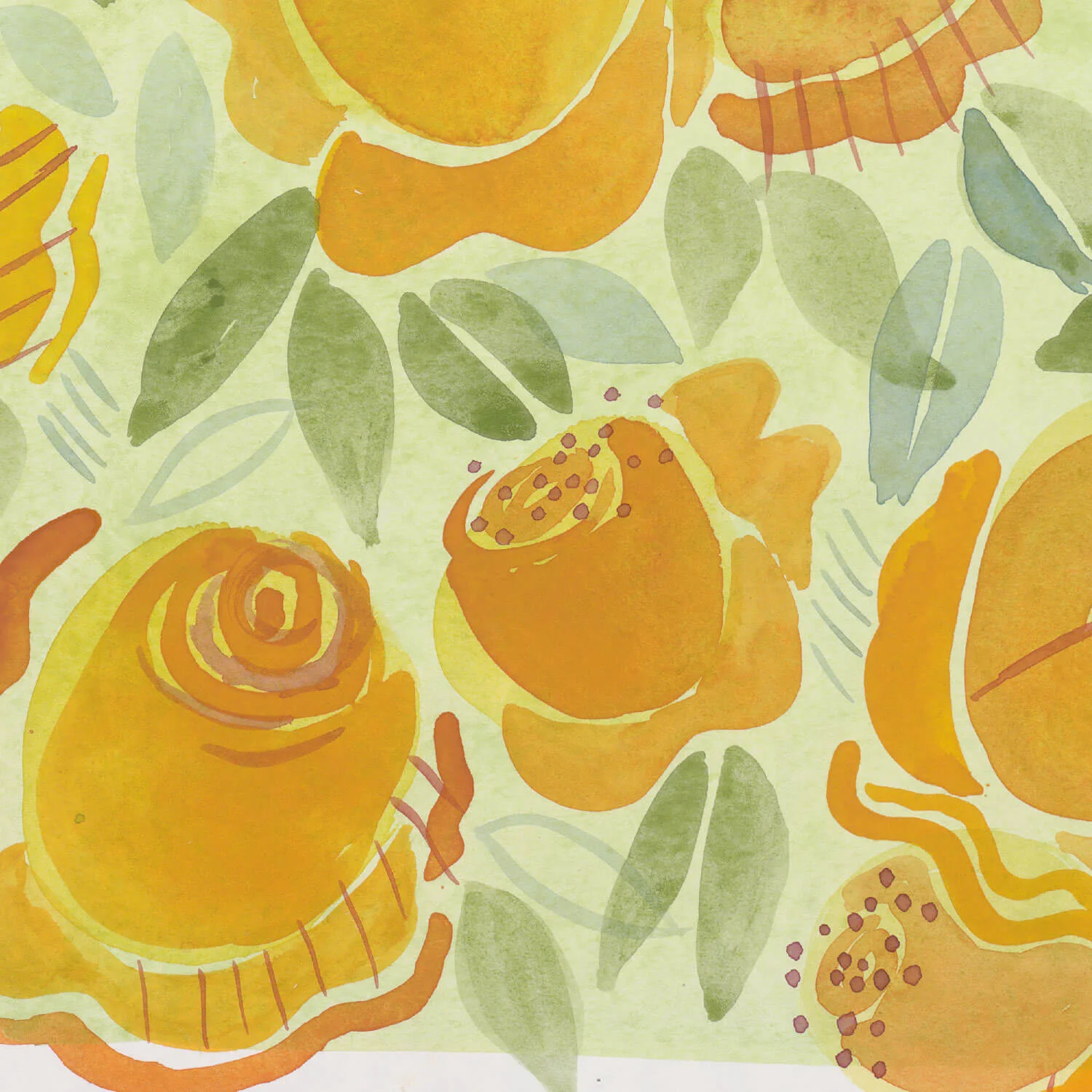 Gudrun Sjödén | Watercolors and Patterns | A Cascade of Patterns